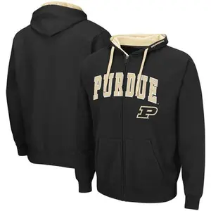 COLOSSEUM Purdue Boilermakers Big & Tall Full-zip Hoodie