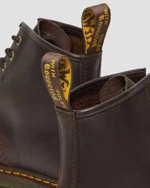 Dr. Martens 101 Crazy Horse Leather Ankle Boots - Brown