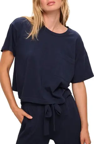Eberjey Oversized Cotton Blend Pajama Top