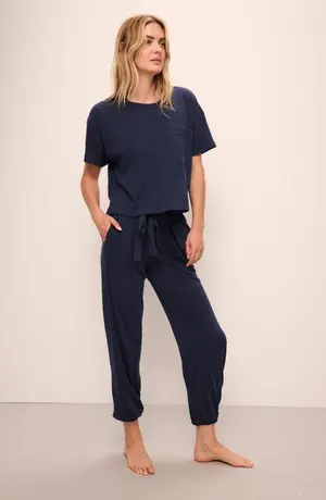 Eberjey Oversized Cotton Blend Pajama Top