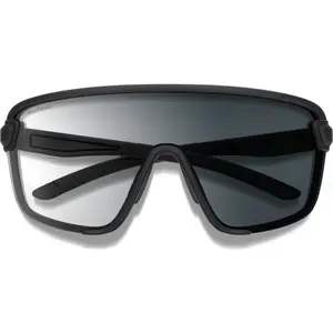 SMITH Bobcat 135mm Chromapop™ Shield Sunglasses - Matte Black / Clear To Gray