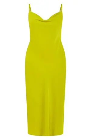 City Chic Sadie Midi Dress - Chartreuse