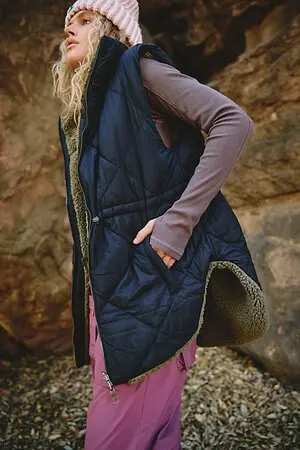Free People Venture On Reversible Puffer Vest