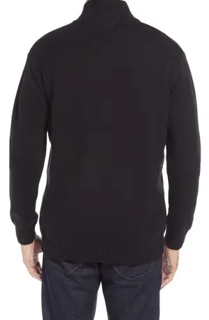 Rodd & Gunn Merrick Bay Quarter Zip Sweater - Coal