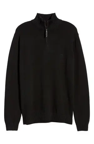 Rodd & Gunn Merrick Bay Quarter Zip Sweater - Coal