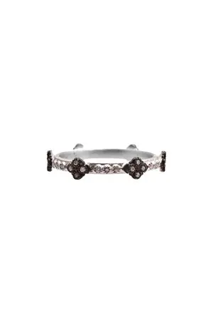 Armenta Diamond Stack Ring - Silver