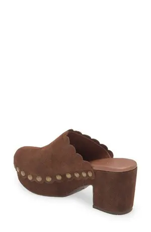 CHOCOLAT BLU Gemini Platform Clog - Chocolate Suede