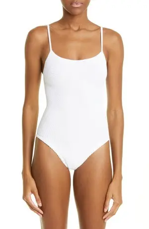 Hunza G Hunza G Pamela One-Piece Swimsuit White