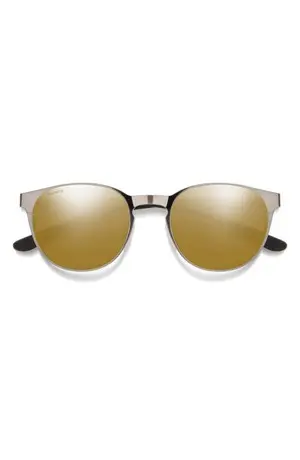 SMITH Eastbank 52mm Chromapop™ Polarized Round Sunglasses - Brushed Gunmetal/bronze
