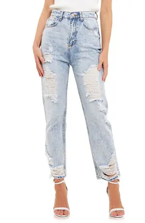 Grey Lab Full Length Jeans For Women