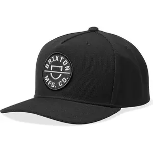 Brixton Crest X Mp Snapback Baseball Cap - Black