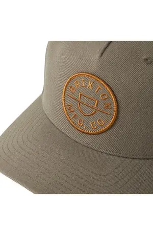 Brixton Crest X Mp Snapback Baseball Cap - Dkocr