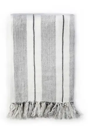 POM POM AT HOME Laguna Throw Blanket - Grey/charcoal
