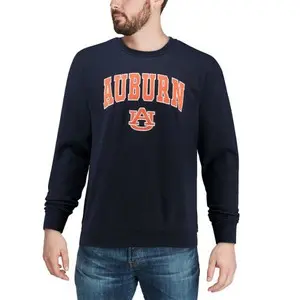 COLOSSEUM Auburn Tigers Arch & Logo Crew Neck Sweatshirt