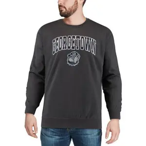 COLOSSEUM Georgetown Hoyas Arch & Logo Crew Neck Sweatshirt