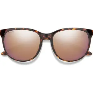 SMITH Lake Shasta 56mm Chromapop™ Polarized Sunglasses - Tortoise/rose Gold Mirror