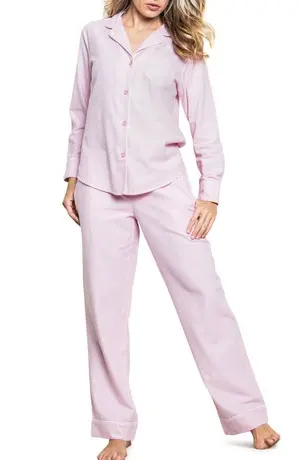 PETITE PLUME Cotton Flannel Pajamas - Pink