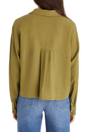 Madewell Lusterweave Hartfield Crop Shirt
