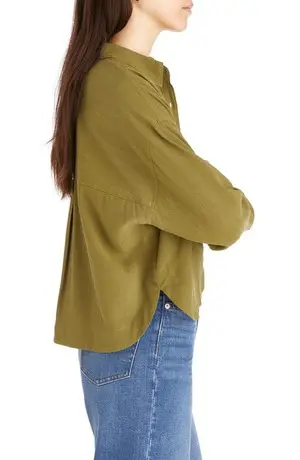 Madewell Lusterweave Hartfield Crop Shirt