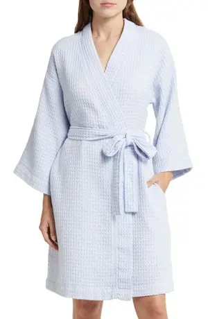 Nordstrom Everyday Waffle Robe Blue Halogen