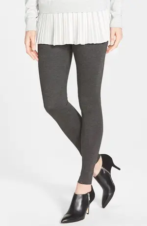 Lyssé Ntials Center Seam Ponte Leggings - Charcoal