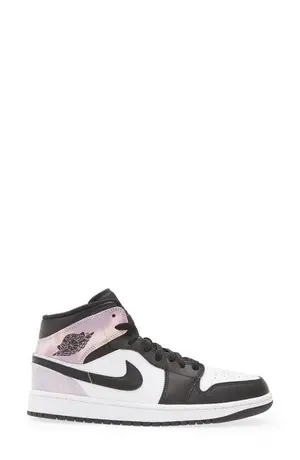 JORDAN Air Mid Se Basketball Sneaker - Black/ Coral/ White/ Amethyst