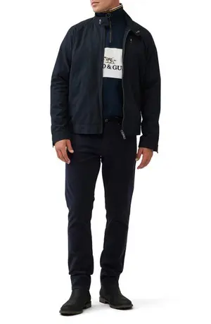 Rodd & Gunn Foresters Peak Quarter-zip Pullover - Midnight