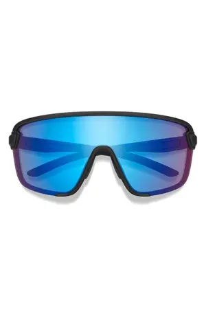 SMITH Smith Bobcat Chromapop™ Shield Sunglasses Black/rose Blue Mirror