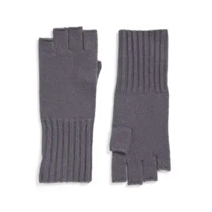 Nordstrom Cashmere Fingerless Gloves - Grey Agate