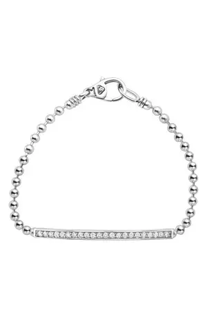Lagos Caviar Spark Diamond Bracelet - Silver