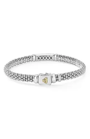 Lagos Caviar Lux Diamond Bracelet - Silver