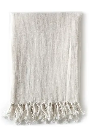 POM POM AT HOME Montauk Throw Blanket - Cream