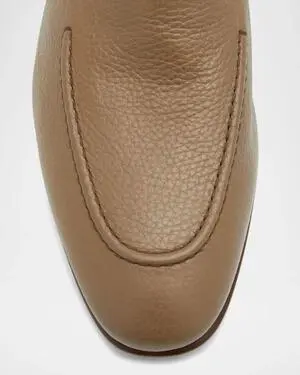 Manolo Blahnik Truro Leather Loafers - Brown