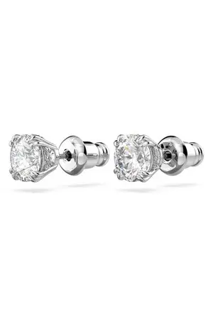 SWAROVSKI Stilla Stud Earrings - Silver / Clear Crystal