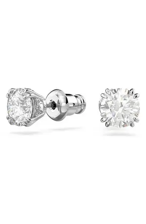 SWAROVSKI Stilla Stud Earrings - Silver / Clear Crystal