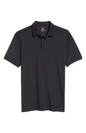 Mizzen+main Versa Solid Golf Polo - Black