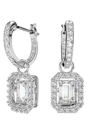 SWAROVSKI Una Dancing Crystal Drop Earrings - Silver