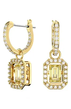 SWAROVSKI Swarovski Una Dancing Crystal Drop Earrings Yellow