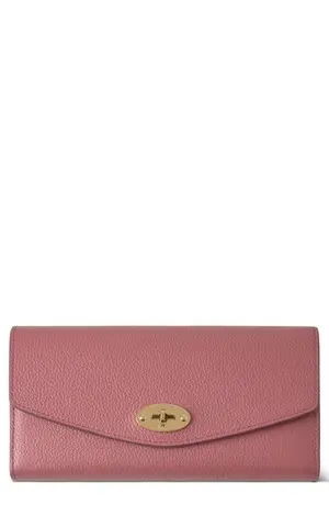 Mulberry Medium Darley Leather Wallet - Pink Scrumpy