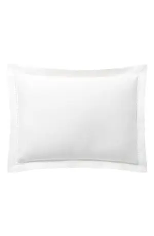 Ralph Lauren Organic Cotton Sateen Border Sham - Studio White