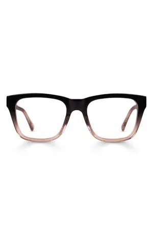 Eyebobs Kvetcher 53mm Square Reading Glasses - Black To Antique Crystal Fade