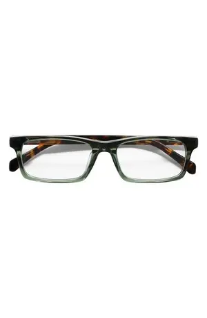 Eyebobs Number Cruncher 53mm Reading Glasses - Green Tortoise/ Clear