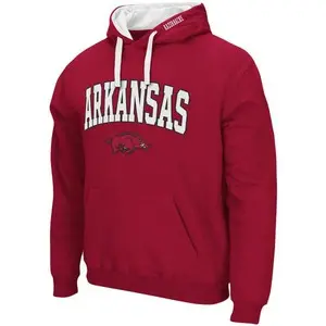 COLOSSEUM Arkansas Razorbacks Arch & Logo 2.0 Pullover Hoodie