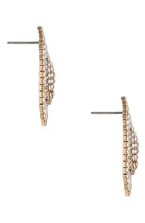 Ettika Crystal Teardrop Stud Earrings