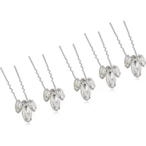 Brides & Hairpins Set Of 5 Hair Pins - Silver