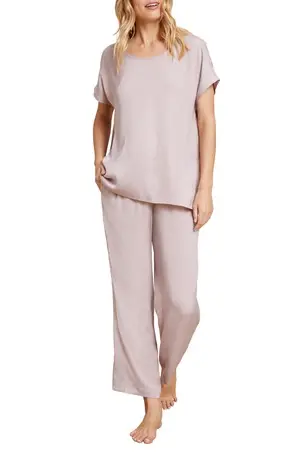 Barefoot Dreams Satin T-shirt & Pants Pajama Set