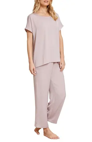 Barefoot Dreams Satin T-shirt & Pants Pajama Set