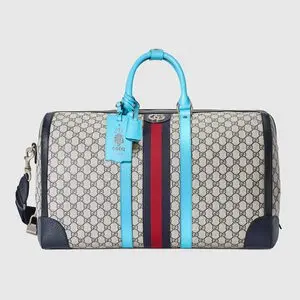 Gucci Savoy Large Duffle Bag Gg Canvas - Beige