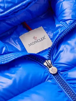 Moncler Maya Quilted Hooded Down Jacket - Blue