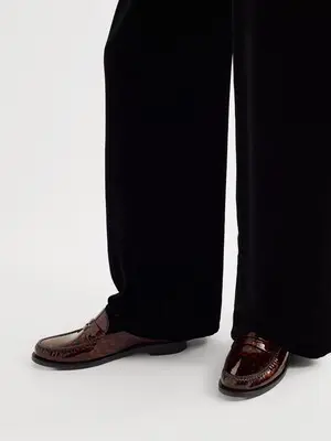 Saint Laurent Le Loafer Leopard-print Leather Penny Loafers